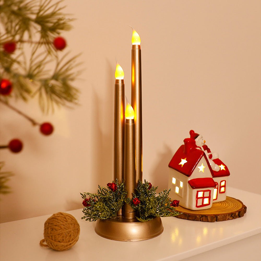 CANDLEX – Bougies LED sans flamme avec scintillement réaliste – Sarando.fr