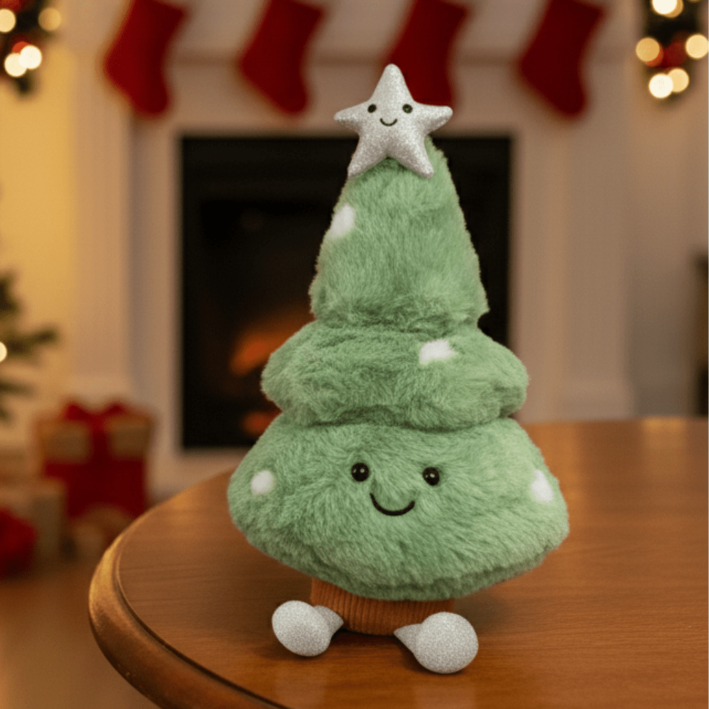 FESTIVETREE – Figurine de sapin de Noël en peluche douce pour des espa ...