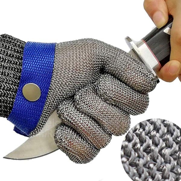 Norvo | Safehands - Gant en Métal avec Maille en Acier Inoxydable (1+1 ...